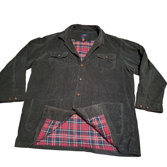 Saddlebred | Jackets & Coats | Green Corduroy Flannel Lined Field ...
